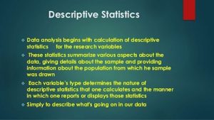 How To Use Descriptive Analysis In Research - StatCalculators.com